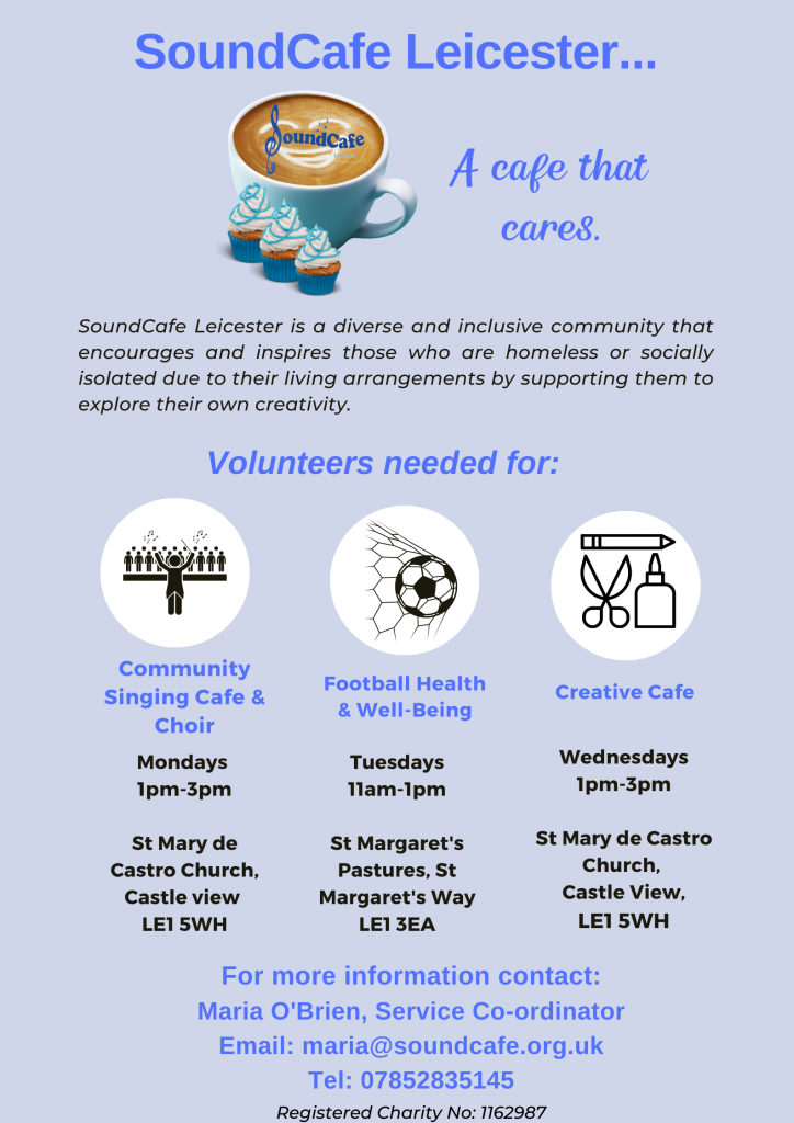 Join our volunteer team - SoundCafe Leicester